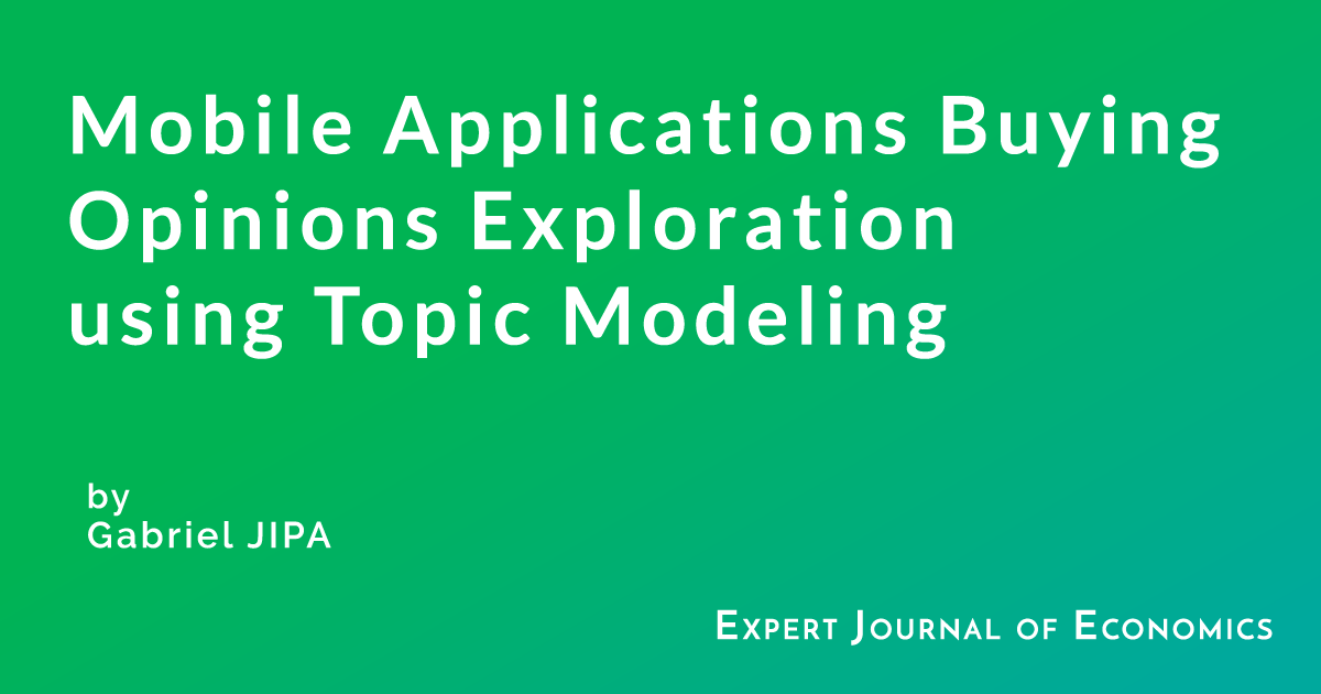 Mobile Applications Buying Opinions Exploration using Topic Modeling ...