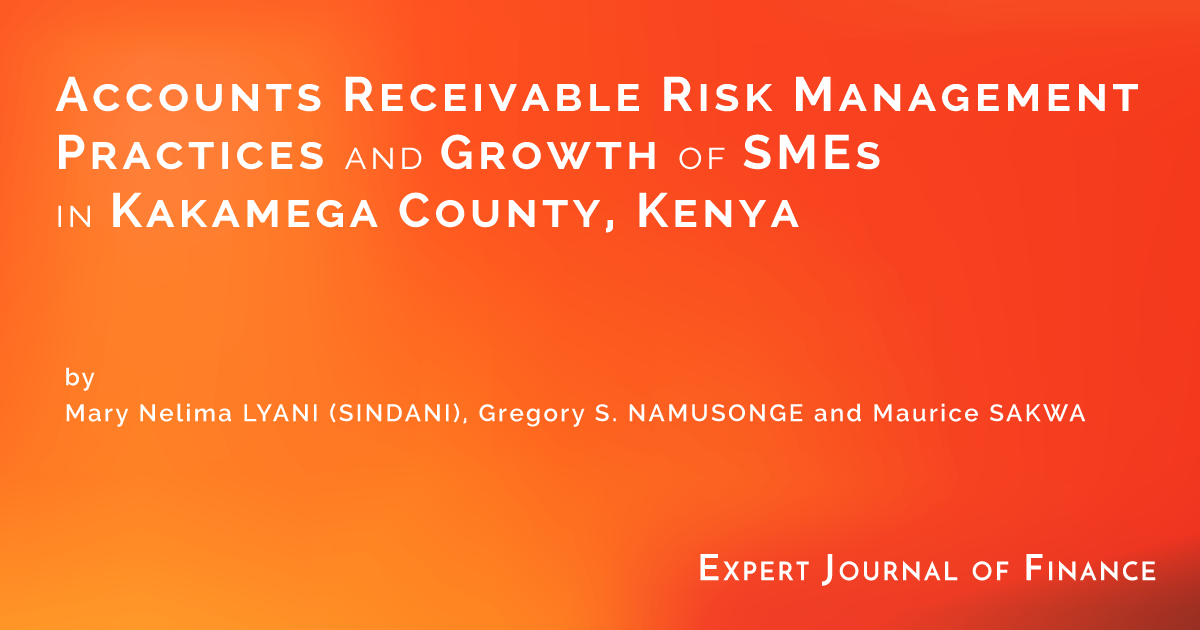 Accounts Receivable Risk Management Practices and Growth of SMEs in ...